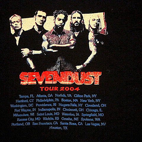 SEVENDUST- Vintage Tour Shirt - Printed Front & Back
